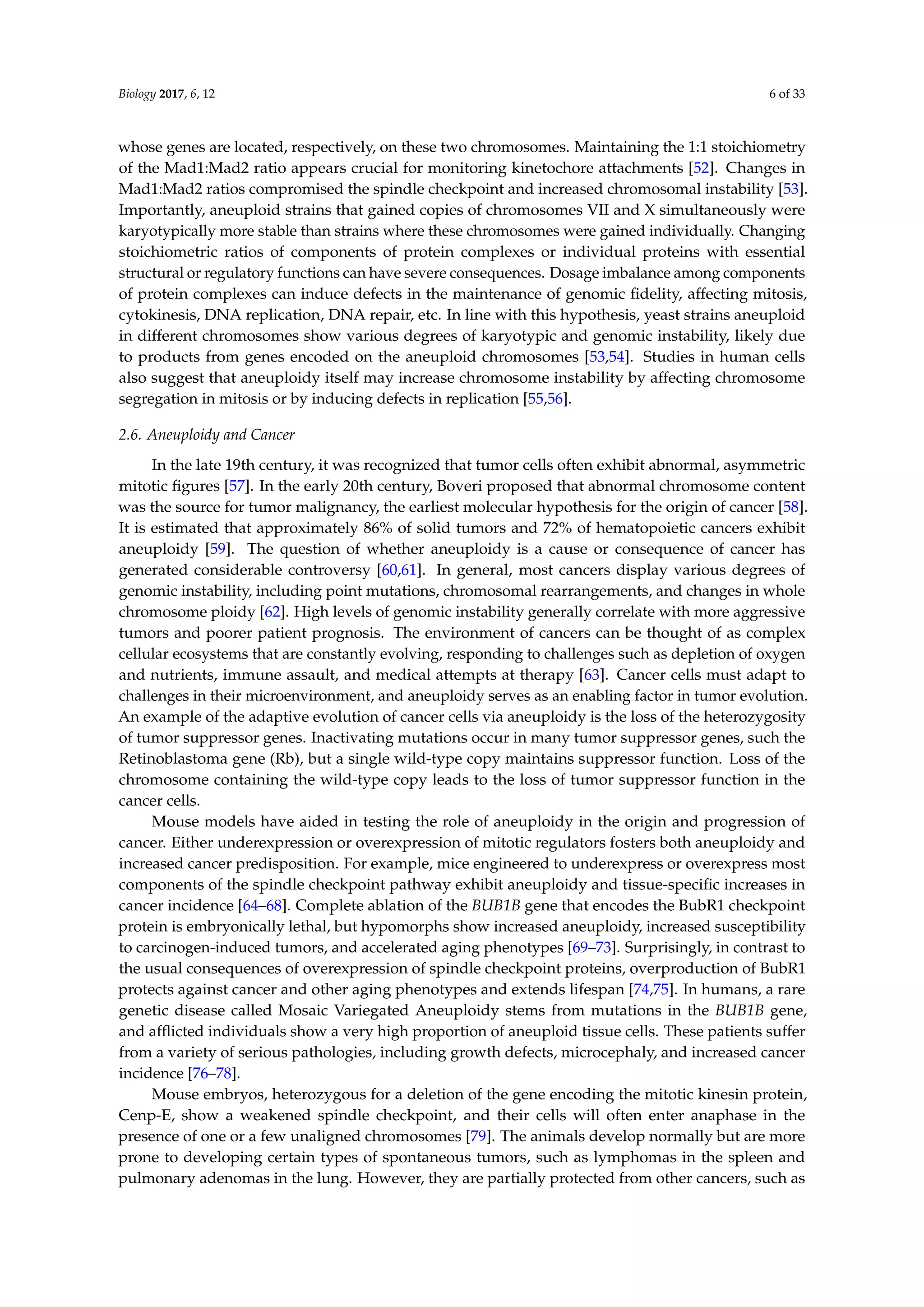 BIOLOGY errors in mitosis and meosis | PDF