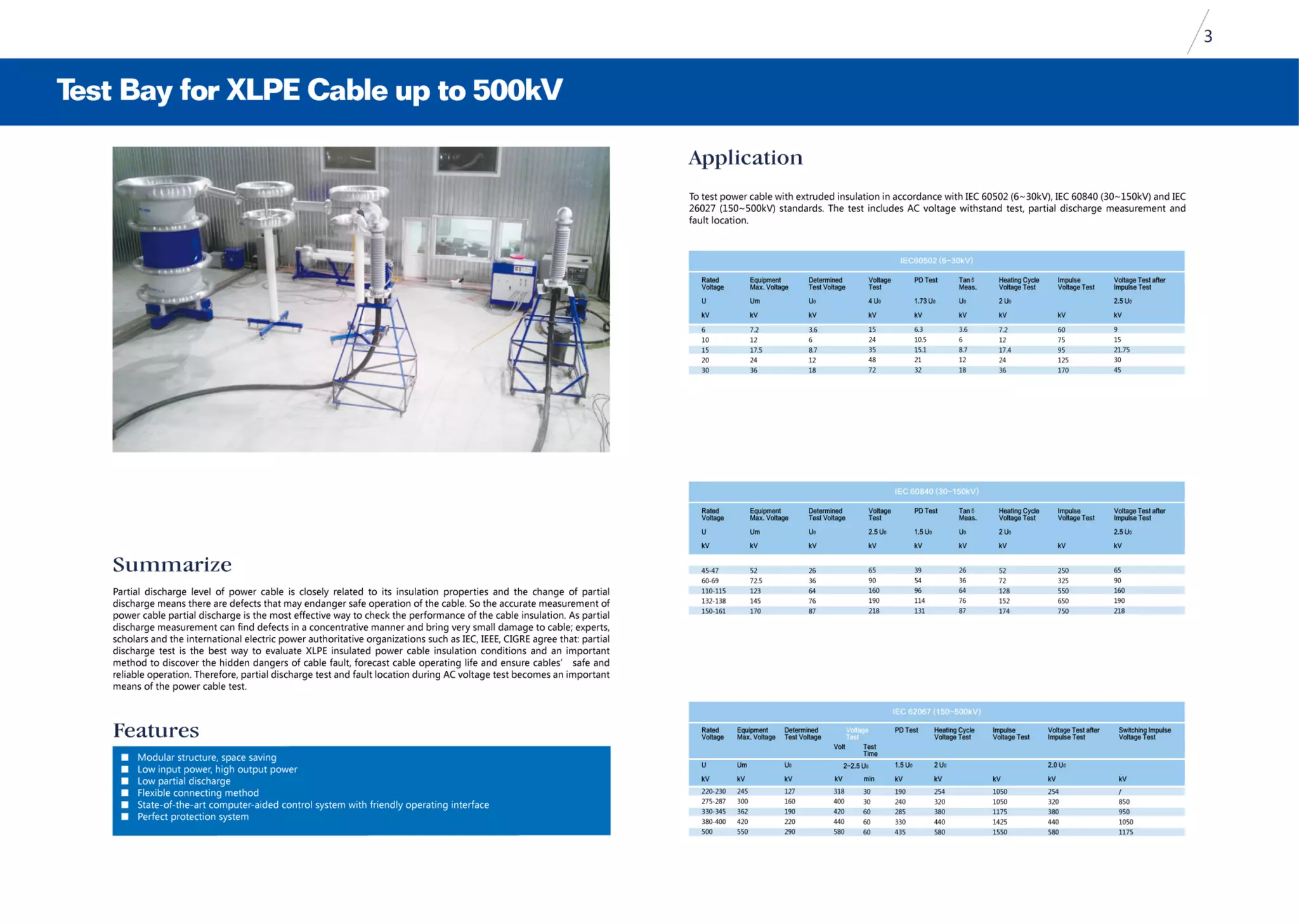 6 Test Bay for XLPE Cable Upto 500kV | PDF