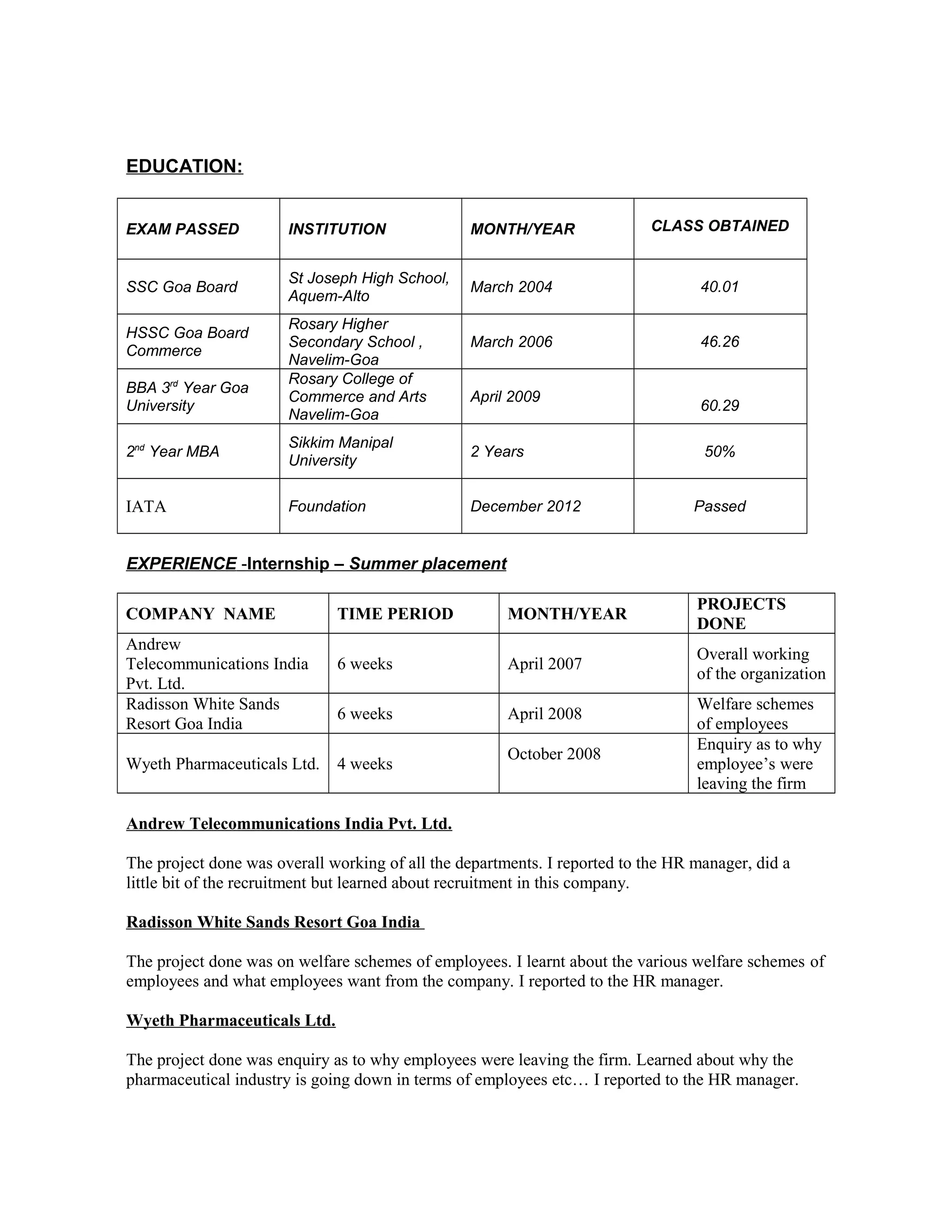 Mj's CURRICULUM VITAE.doc 2 | PDF