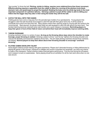 Coaches Clinic Handout | PDF