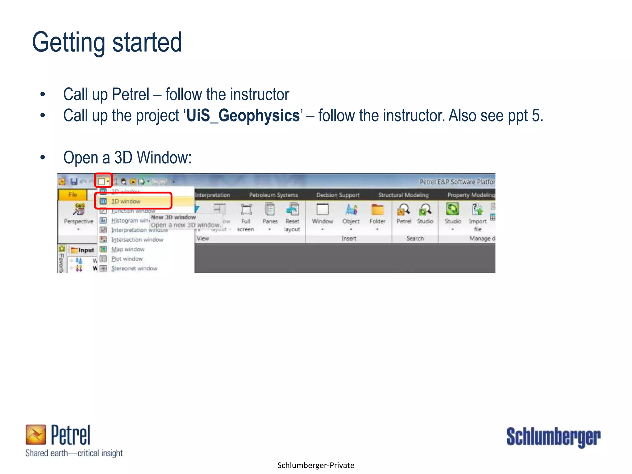 Petrel F 1 getting started- 2018 v1.1 | PPTX