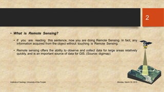 Lec_13_Introduction to Remote Sensing (RS) | PPT