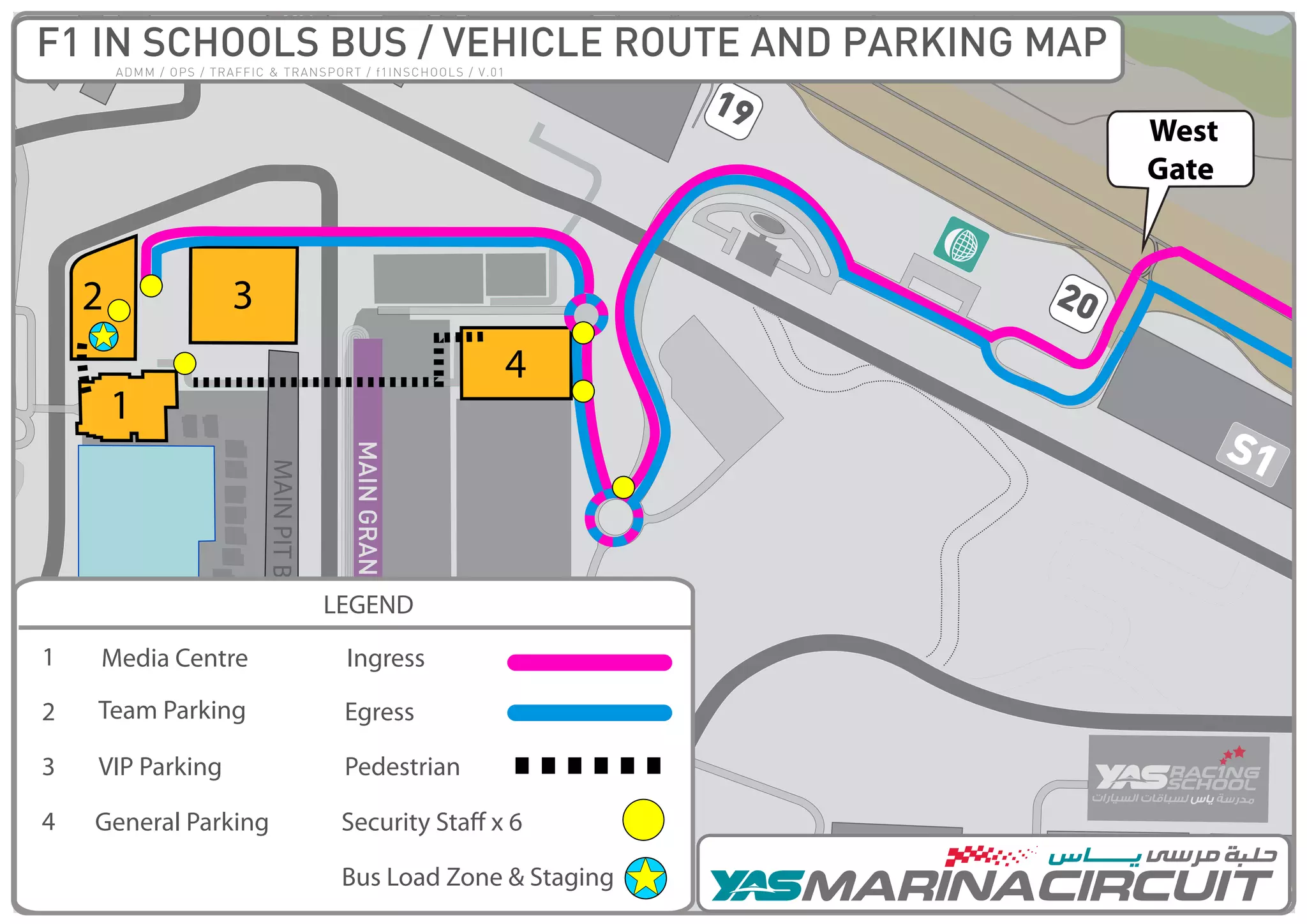F1 in schools bus vehicle route parking map v02 | PDF