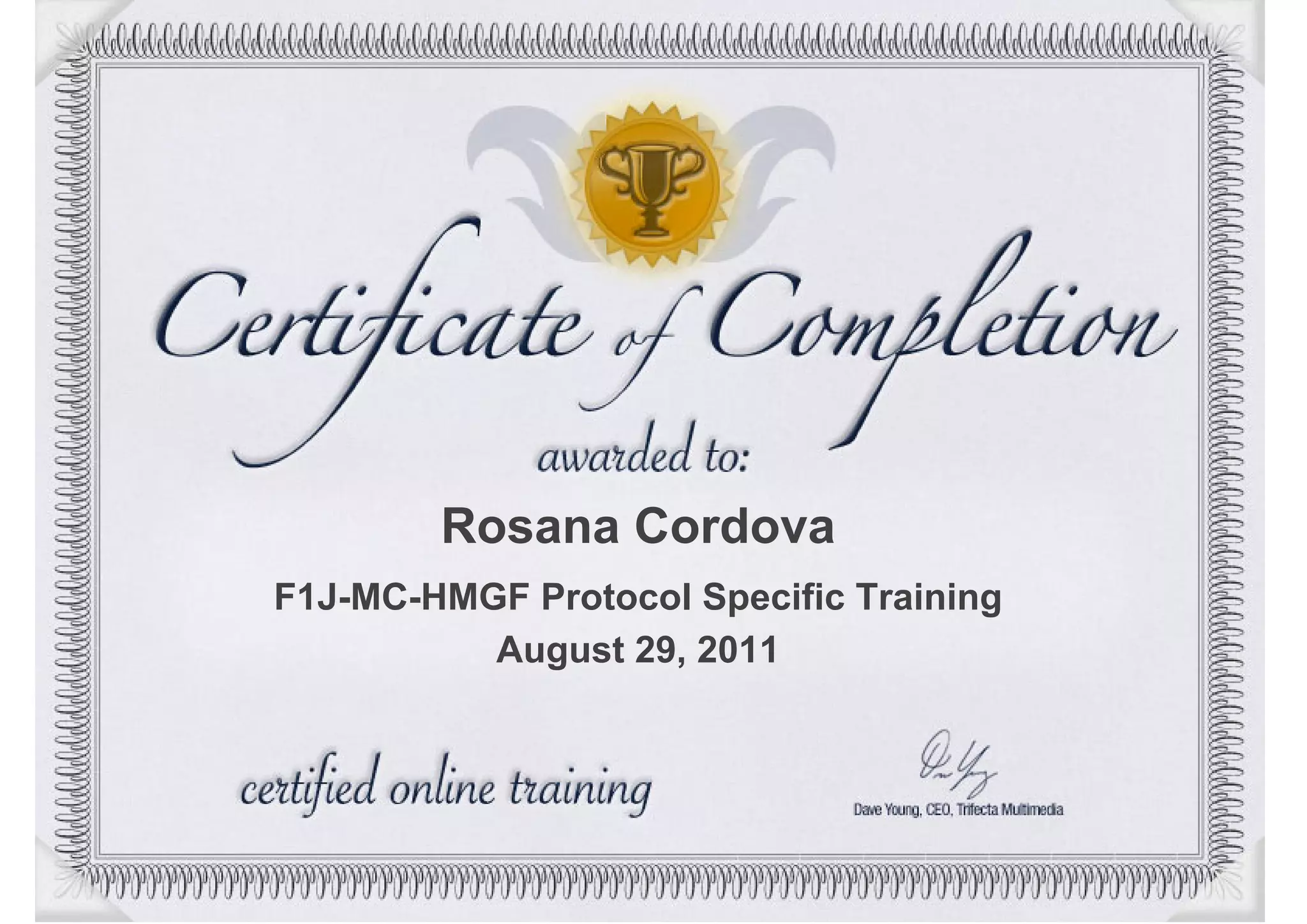 F1 j mc-hmgf protocol specific training | PDF