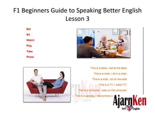 Lesson 3: F1 Beginners Guide to Speaking Better English | PPTX