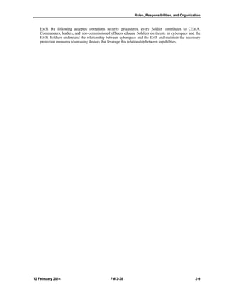 US Army Cyber Warfare Field Manual FM 3-38 CEMS | PDF
