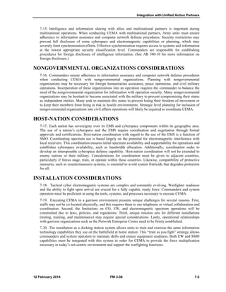 US Army Cyber Warfare Field Manual FM 3-38 CEMS | PDF