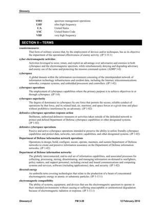 US Army Cyber Warfare Field Manual FM 3-38 CEMS | PDF