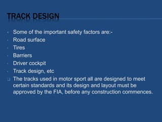 Formula 1 Track Design & Safety | PPTX