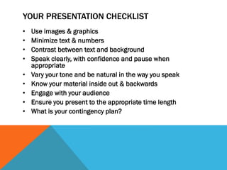 F1 presentation- How to Give a Good Verbal Presentation | PPT