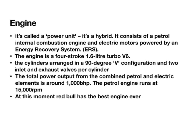 f1 presentation.pdf | Performance Cars | Auto Type