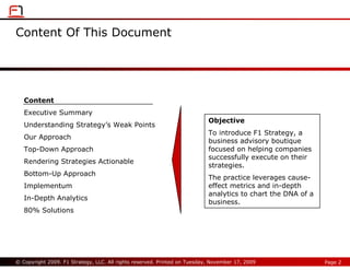 F1 Strategy - Charting Business DNA | PDF | Business Operations | Business