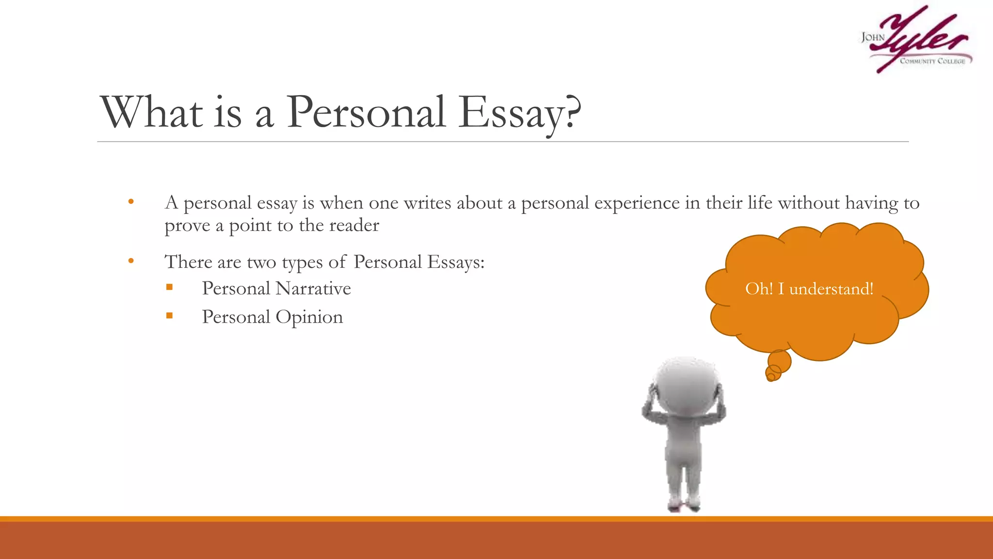 Personal Narrative Memoir | PPSX