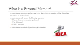 Personal Narrative Memoir | PPSX
