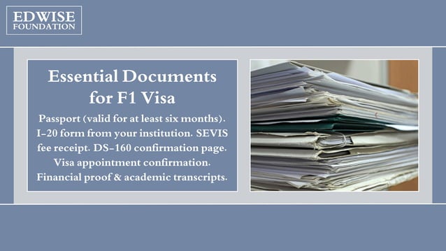 F1 Visa Guide: Your Pathway to Studying in the USA. | PDF