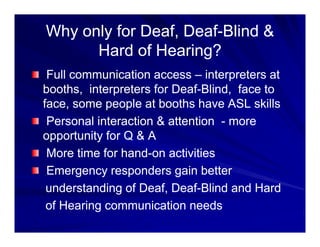 Disaster Preparedness Skills Training for Deaf, Deaf-Blind and Hard of ...