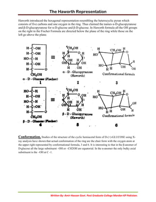 The Haworth Projection or, Representation | PDF