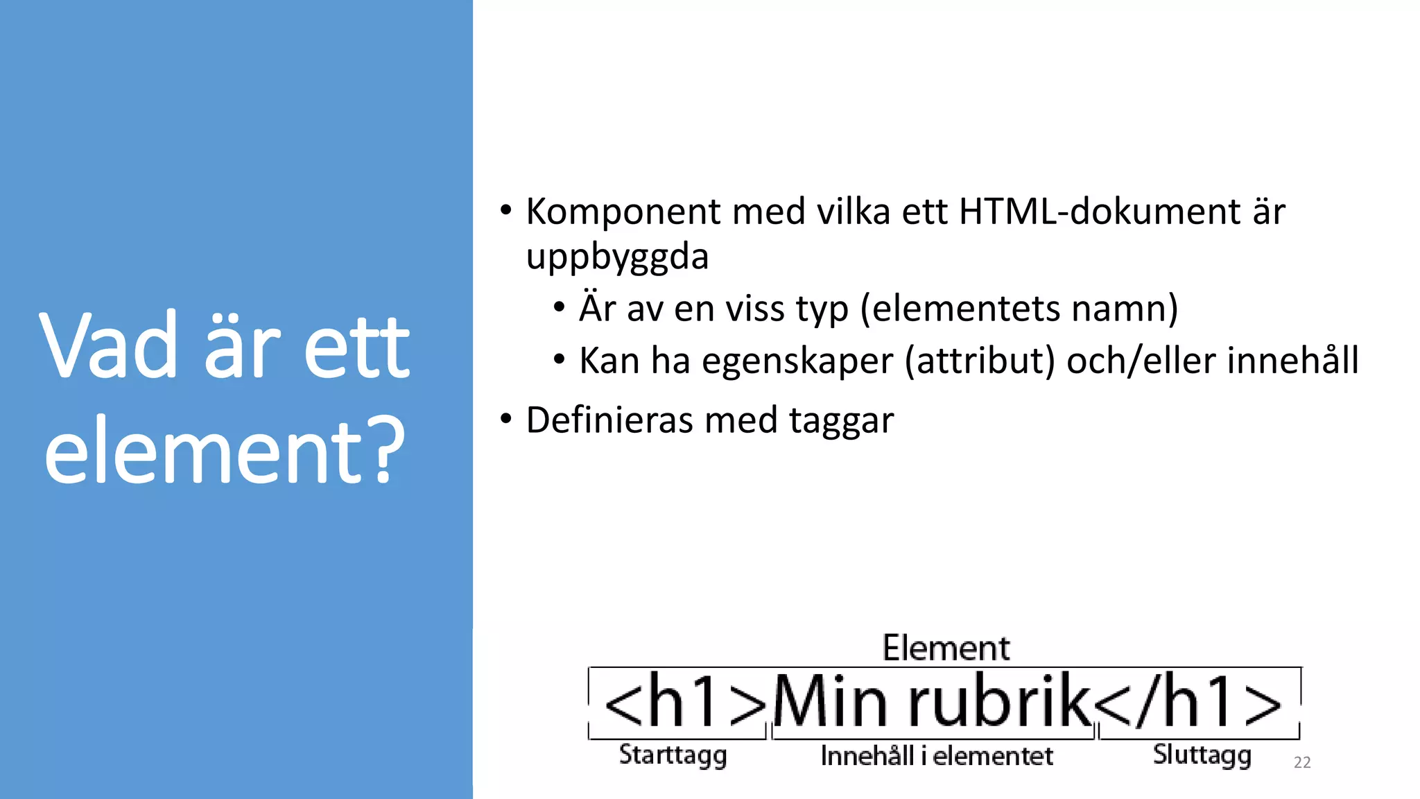 Introduktion till HTML | PDF