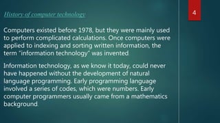 INFORMATION TECHNOLOGY | PPTX