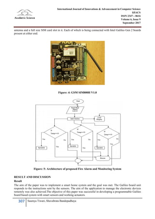 IoT Based Fire Alarm and Monitoring System | PDF