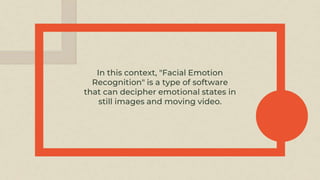 Artificial Intelligence And Face Detection | PPT