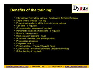 Oracle Apps Technical Training & Placement in Pune Kharadi | PPT