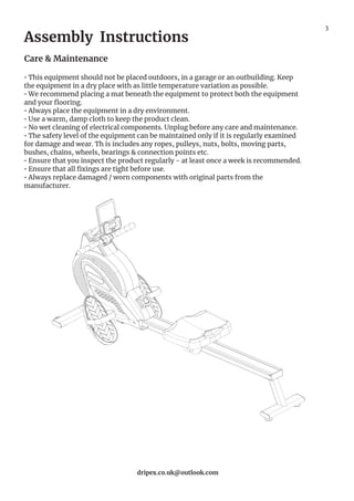 F203S Rowing Machine Product Manual .pdf