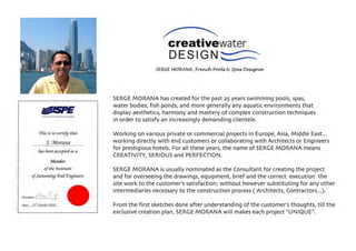 Profile Serge Morana Pools & Spas Consultant | PPT