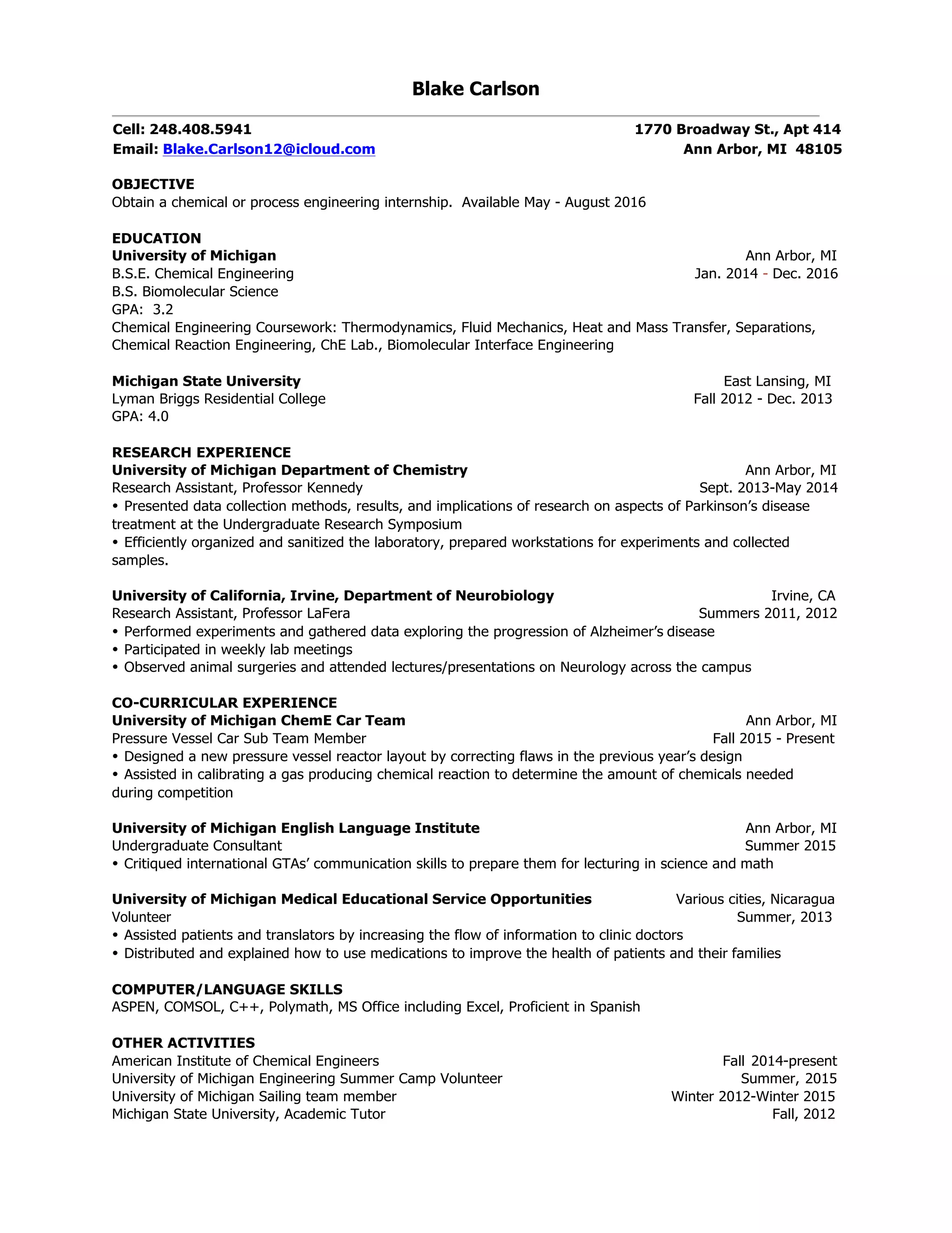 BlakeCarlsonResumeENG | PDF