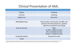 Treatment of Acute Myeloid Leukemia & Supportive Care | PPTX