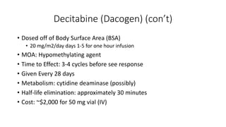 Treatment of Acute Myeloid Leukemia & Supportive Care | PPTX