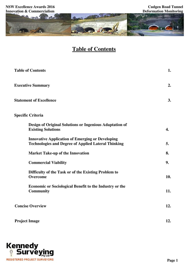 Cudgen Road Tunnel Deformation Monitoring Pdf