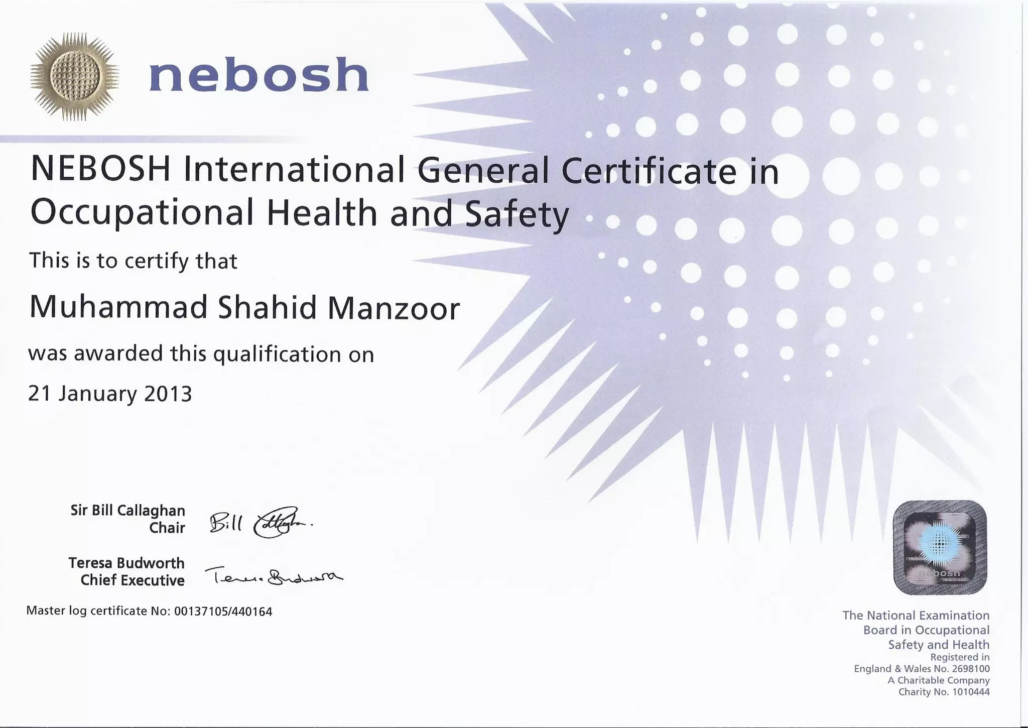 Nebosh certificate | PPT
