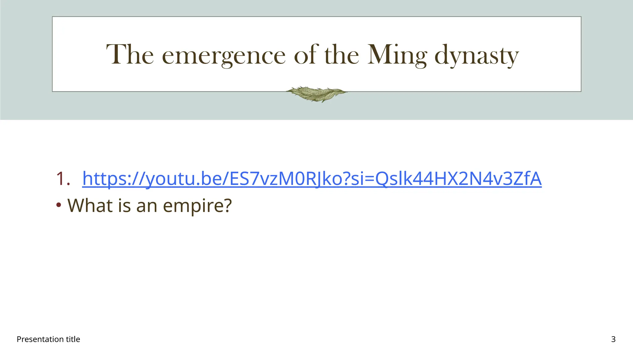 Ming dynasty Songhai empire introduction | PPTX