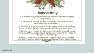 Ming dynasty Songhai empire introduction | PPTX