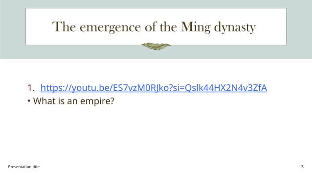 Ming dynasty Songhai empire introduction | PPTX | Commodities | Economy