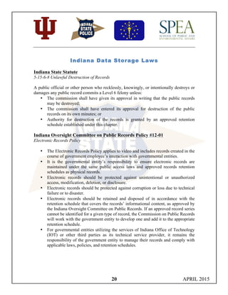 FINAL Indiana State Police Body CamProject | PDF