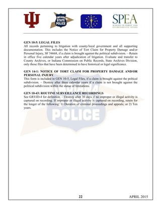 FINAL Indiana State Police Body CamProject | PDF