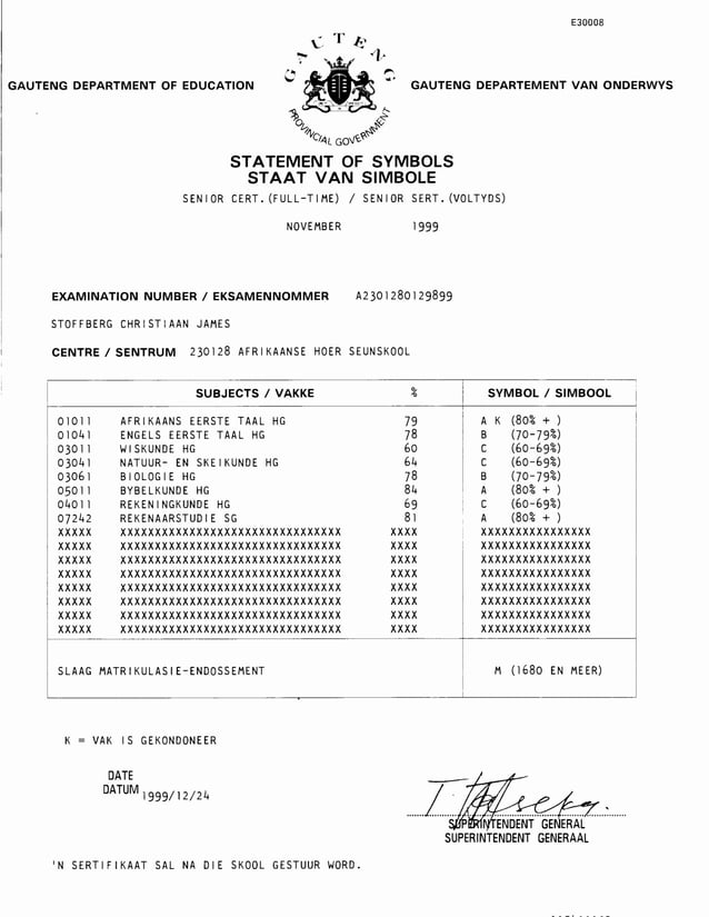 CJStoffberg_matriculation_symbols | PDF
