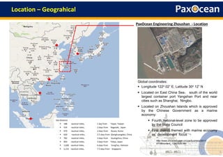 PaxOcean Zhoushan Presentation 150727s | PDF