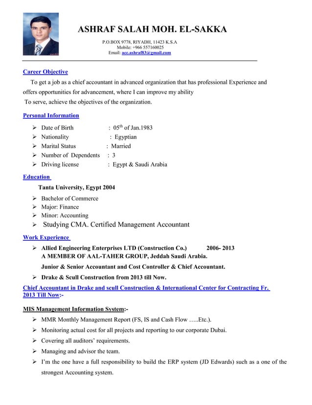 Cv Ashraf El Sakka Pdf Free Download