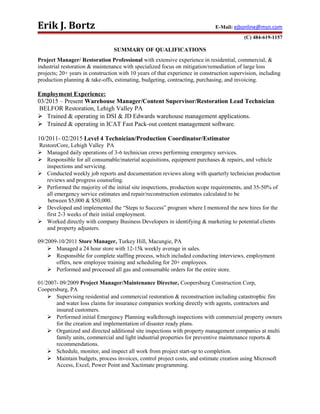 E.B Res A | DOC | Civil Engineering Industry | Industries