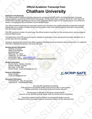 Chatham Transcript | PDF