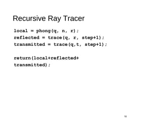 Ray Tracing | PPT