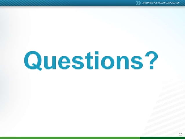 Granger.AnadarkoInternship.2014.FinalPresentation | PPT