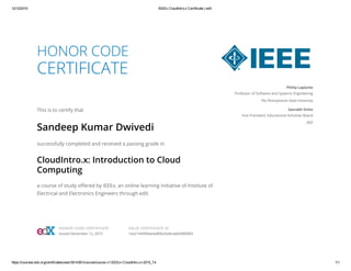 Sandeep IEEEx CloudIntro | PDF