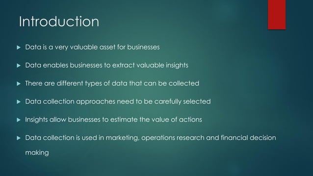 Data collection | PPT