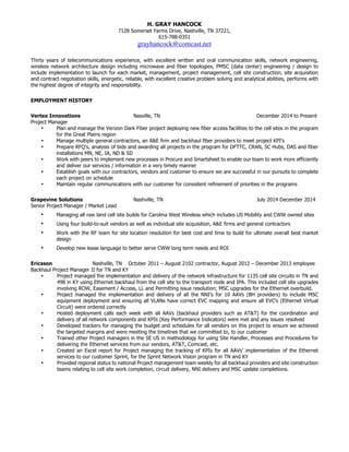 HGHancock Resume 042716 | PDF