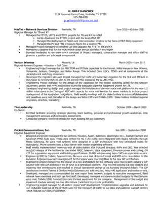 HGHancock Resume 042716 | PDF