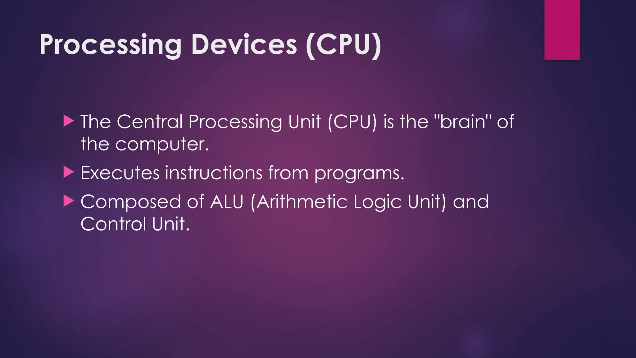 Computer Hardware Components and it's basics | PPTX